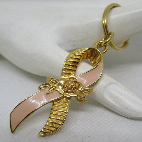Avon | Other | New Vintage Avon Ribbon Cancer Awareness Keychain Avon ...